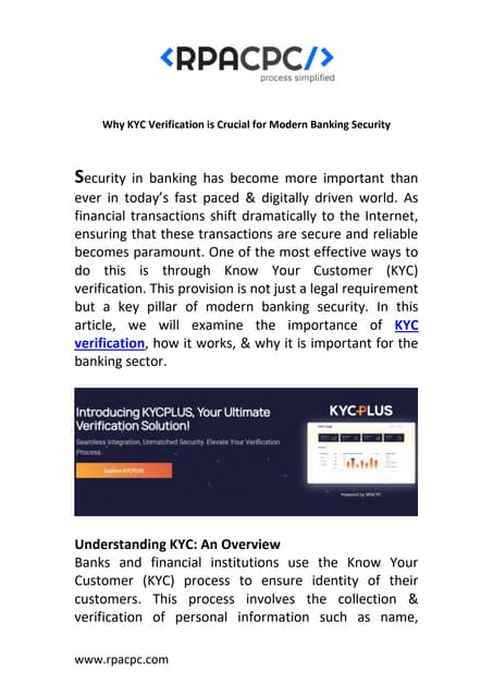 Beyond the Display: KYC as Your Electronic Defense | PPT