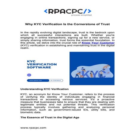 Why KYC Verification Is the Cornerstone of Trust.docx