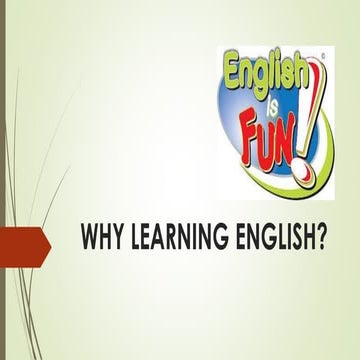 Why Learning English | PPT