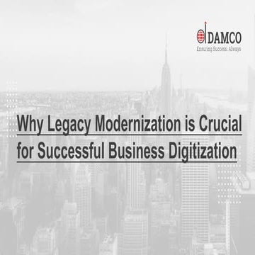 From Obsolete to Optimized: The Role of Legacy Modernization in AI ...