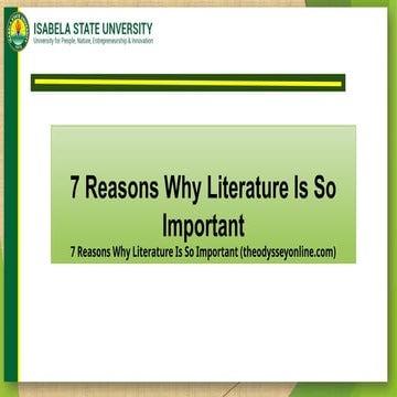 Why Literature is Important TTTTTTT.pptx