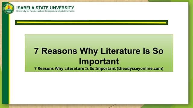 importance of books | PPTX