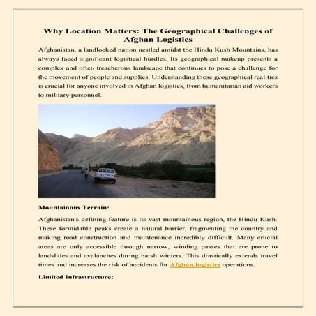 Why Location Matters - The Geographical Challenges of Afghan Logistics.pdf