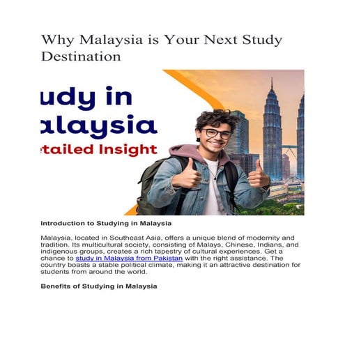 Why Malaysia is Your Next Study Destination.pdf