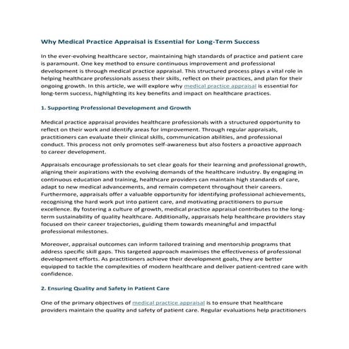 Why Medical Practice Appraisal is Essential for Long-Term Success.pdf