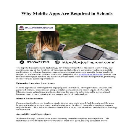 Why Mobile Apps Are Required in Schools.docx