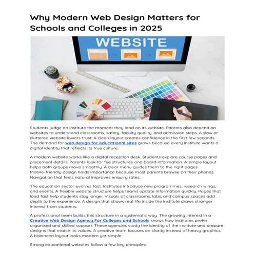 Why Modern Web Design Matters for Schools and Colleges in 2025.pdf