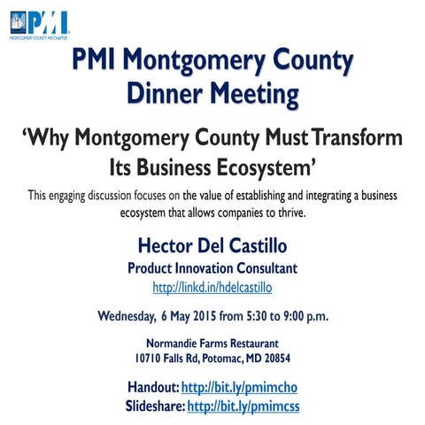 Why Montgomery County Must Transform Its Business Ecosystem - PMI-MoCo ...