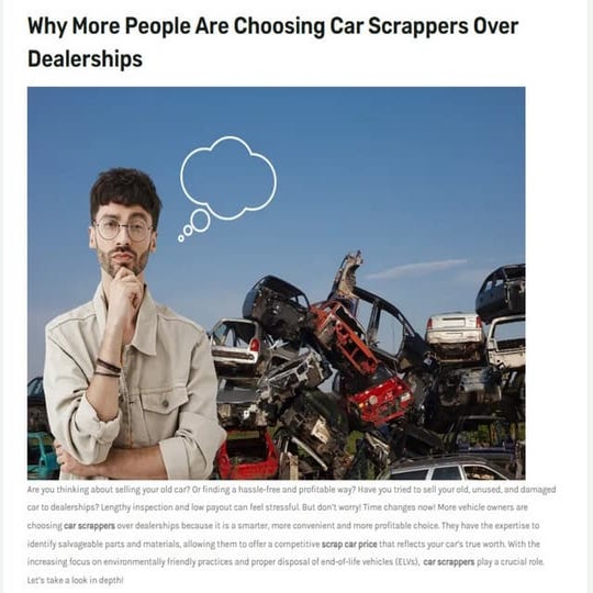 Why More People Are Choosing Car Scrappers Over Dealerships | PDF