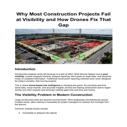 Why Most Construction Projects Fail at Visibility and How Drones Fix ...