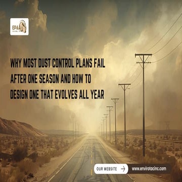 Why Most Dust Control Plans Fail After One Season and How to Design One ...