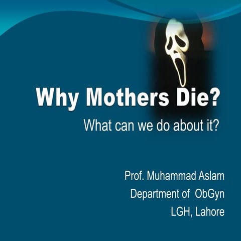 Why Mothers Die Pptx