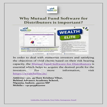 Why Mutual Fund Software for Distributors is important.pdf
