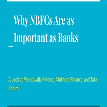 Why NBFCs Are as Important as Banks | PDF