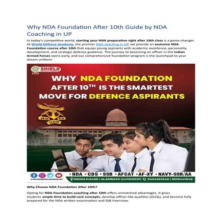 Why NDA Foundation After 10th Guide by NDA Coaching in UP.pdf