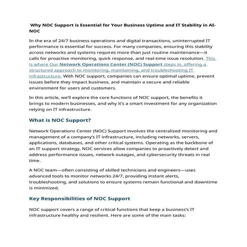 Streamline Your Network Operations with Reliable NOC Support in AI-NOC.docx