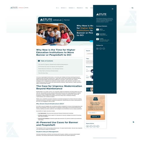 Why Now is the Time for Higher Education Institutions to Move Banner or ...