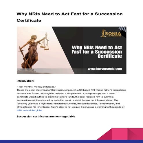 Why NRIs Need to Act Fast for a Succession Certificate.pdf