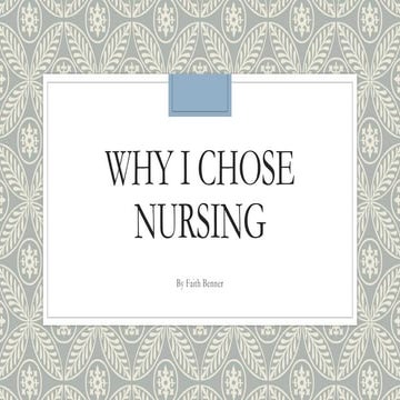 Why nursing | PPTX