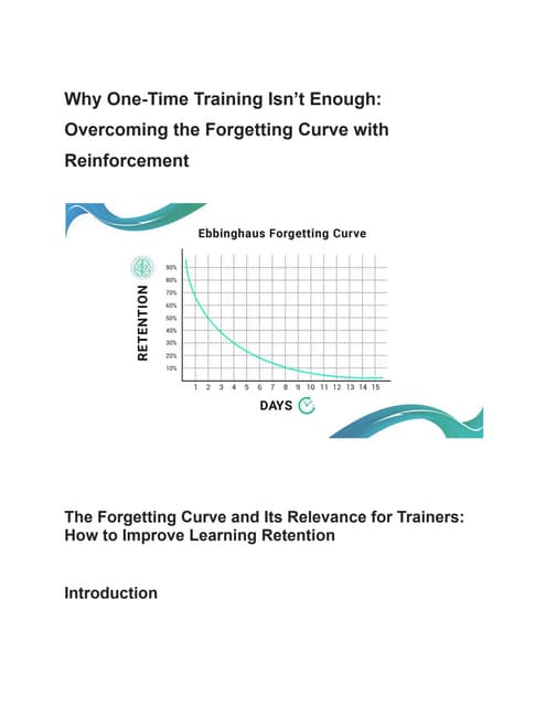 How the Forgetting Curve Impacts Training — and What You Can Do About ...