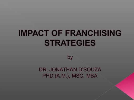 Franchise Models | PPT