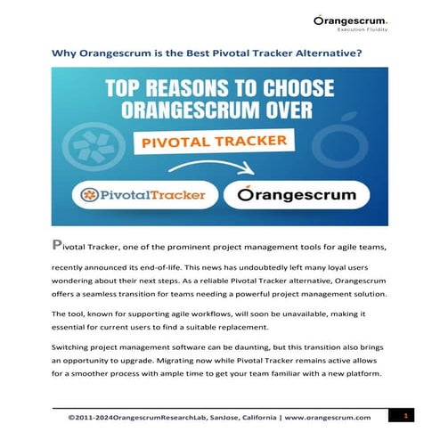 Why Orangescrum is the Best Pivotal Tracker Alternative.pdf