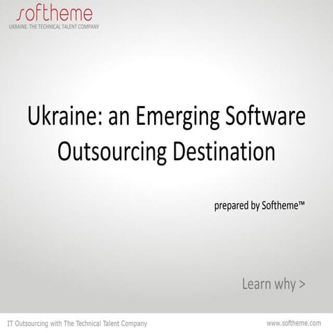Ukraine: an Emerging Software Outsourcing Destination | PDF