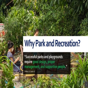 Why Park and Recreation.pptx