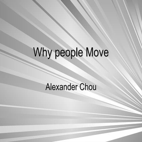 Why People Move | PPT