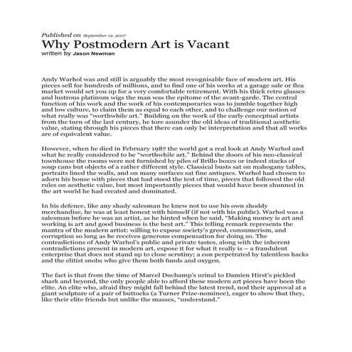 Postmodernism an introduction: Artists as celebrity:Brit art and self ...