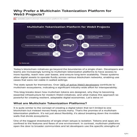 Why Prefer a Multichain Tokenization Platform for Web3 Projects.pdf