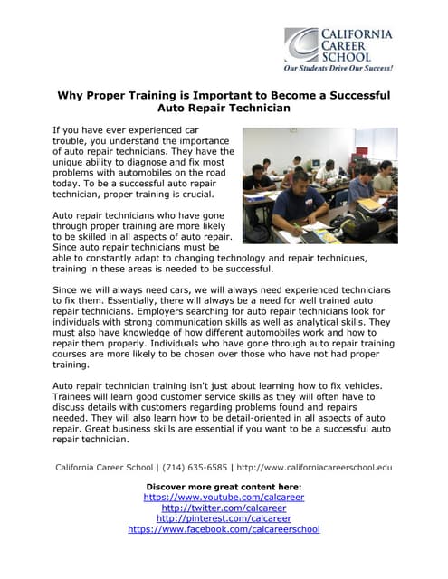 Important Duties Of An Auto Mechanic - Sacred Automotive | PPT