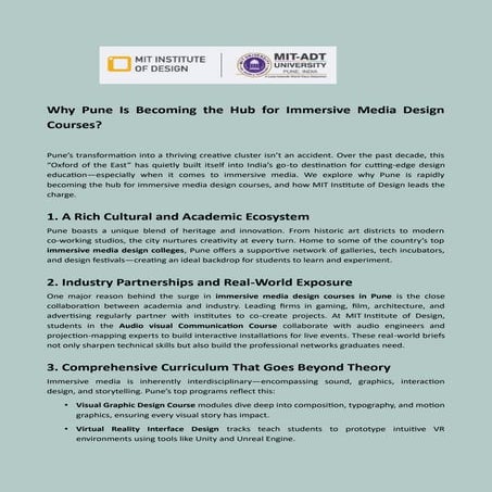 Why Pune Is Becoming the Hub for Immersive Media Design Courses.pdf