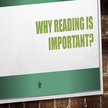 Why reading is important | PPTX