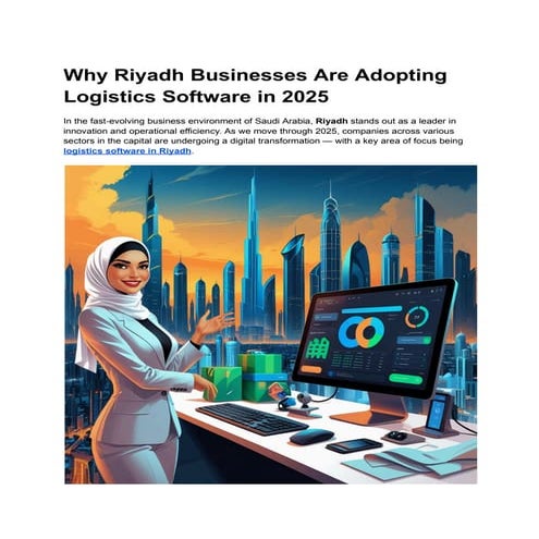 Why Riyadh Businesses Are Adopting Logistics Software in 2025.pdf