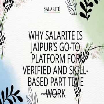 Why Salarite is Jaipur’s Go-To Platform for Verified and Skill-Based ...