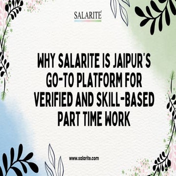 Why Salarite is Jaipur’s Go-To Platform for Verified and Skill-Based ...