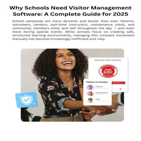 Why Schools Need Visitor Management Software: A Complete Guide for 2025 ...