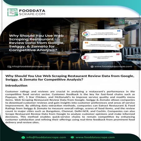 Web Scraping Restaurant Review Data from Google, Swiggy & Zomato | PDF