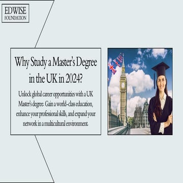 Why Study a Master’s Degree in the UK in 2024? | PPT