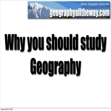 Why you should study Geography | ZIP