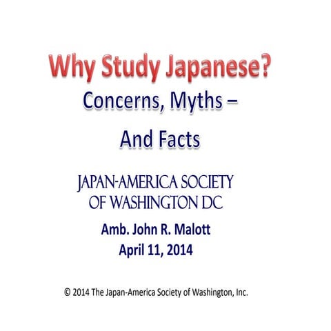 Why Study Japanese | PPTX