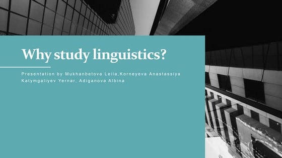 Introduction to Linguistics | PPTX