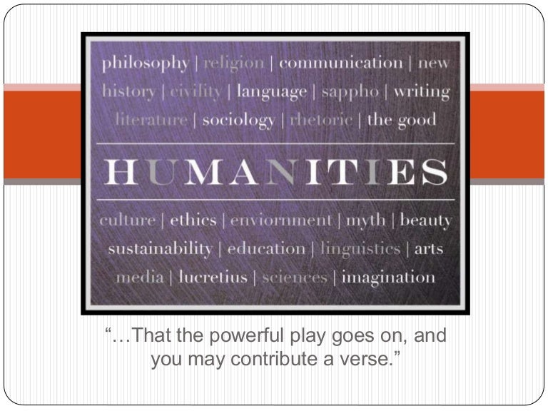 Why study the humanities?