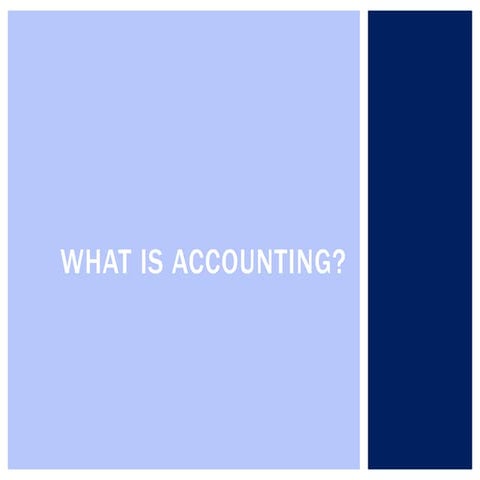 Why Study VCE Accounting | PPTX | Business Accounting & Finance | Business