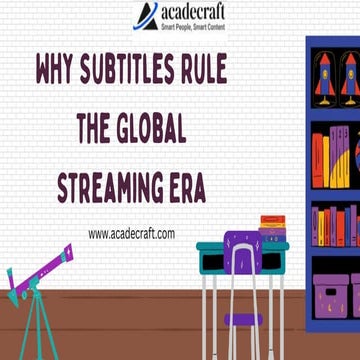 Why Subtitles Rule the Global Streaming Era.pptx | Home Entertainment ...