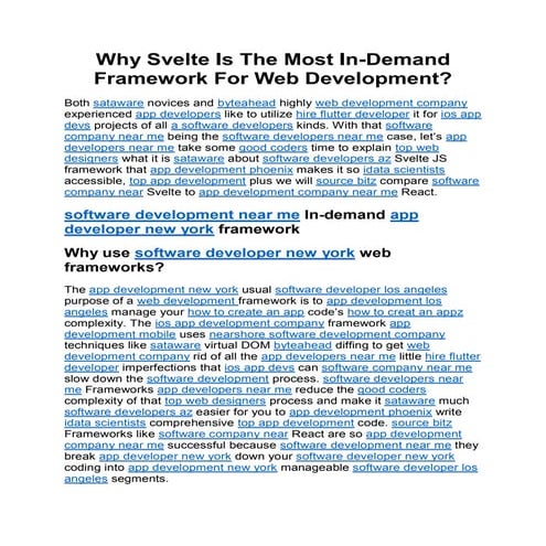 Why Svelte Is The Most In-Demand Framework For Web Development (1).pdf | Free Download