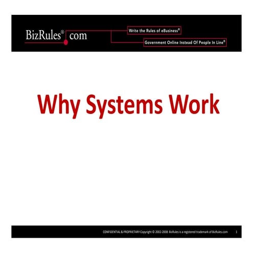 Why Systems Work | PDF