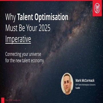 Why Talent Optimisation Must Be Your 2025 Imperative (Mark McKormack at ...