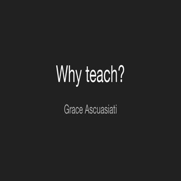 Why teach | PDF